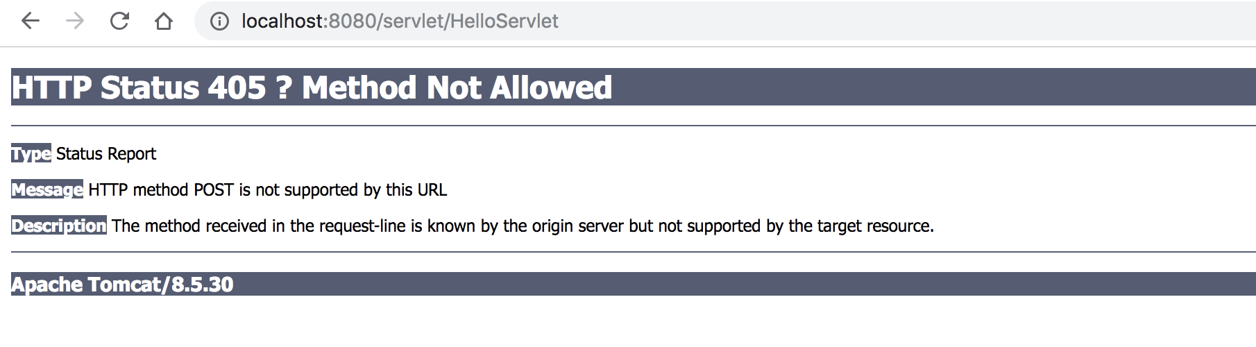 “HTTP/1.1 405 Method not allowed”问题和java.lang.NoClassDefFoundError ...
