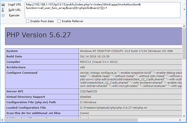 ThinkPHP 5.x 远程命令执行漏洞复现（GetShell）_b6-2018-121101 thinkphp5 getshell漏洞-CSDN博客