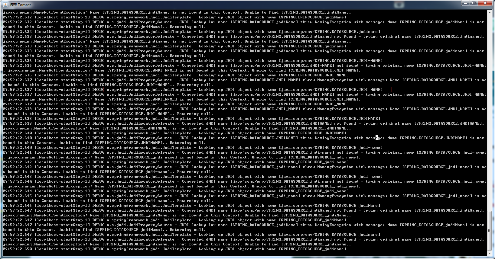 《springboot》JndiTemplate-Looking up JNDI object with name [java:xxx_idea looking up jndi object ...