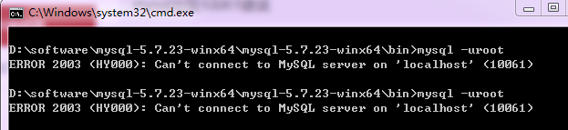 mysql出现10061错误_mysql为什么会10061-CSDN博客