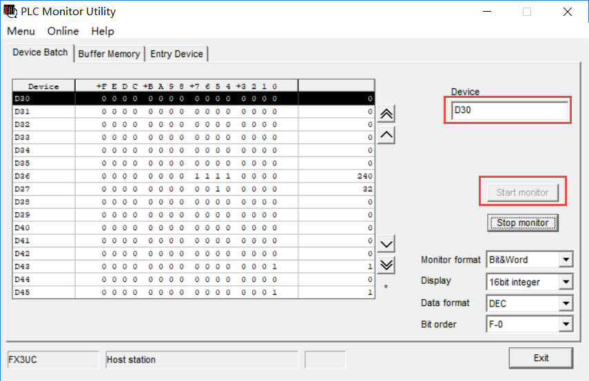 【PLC】三菱PLC MITSUBISHI ELECTRIC FX3U-16M、FX3U-48M 型号PLC Monitor Utility控件通讯设置_plc monitor utility ...