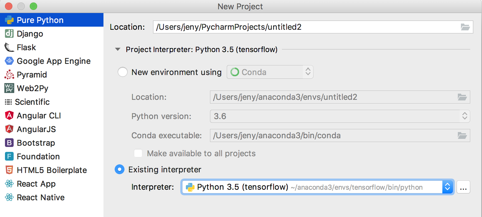 基于anacode在pycharm上配置tensorflow_anacode tensor-CSDN博客