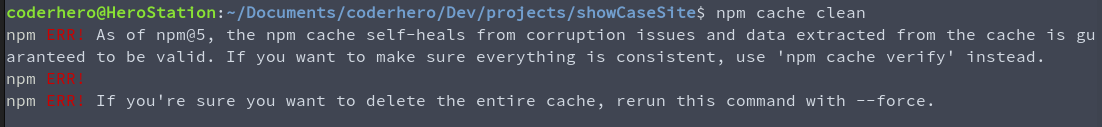 关于npm cache clean --force使用_npm clean cache force-CSDN博客