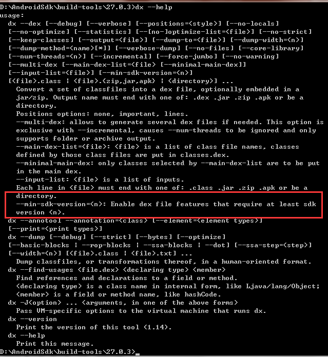 解决使用dx工具将class格式的jar包转成dex格式的二进制jar包时可能遇到的问题_uncaught translation error: com.android.dx.cf.code ...