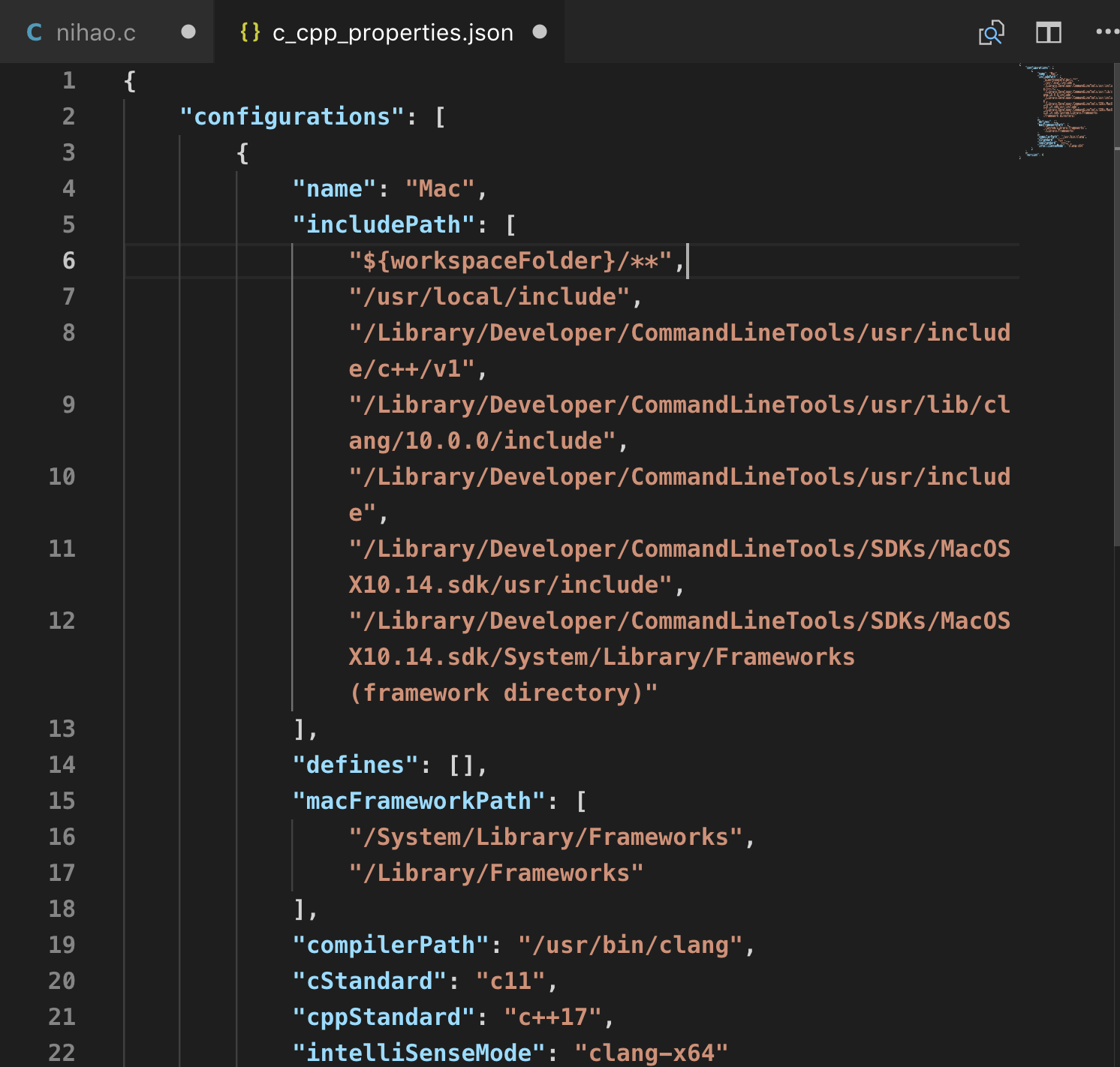 MAC环境下 VS Code中C语言头文件导入错误_justinzwd的博客-CSDN博客