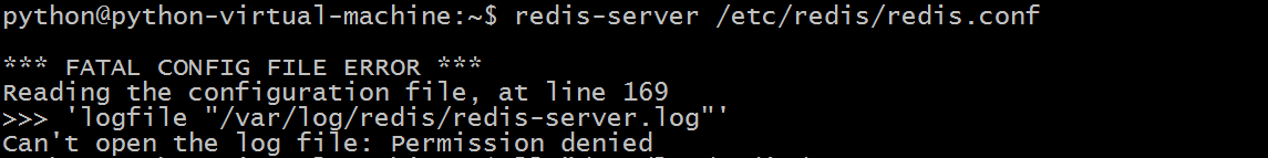 启动redis异常: 'logfile "/var/log/redis/redis-server.log"' Can't open the log file: Permission ...
