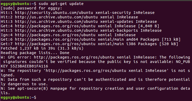 ROS-ROS安装及环境配置_ros的欧拉软件源-CSDN博客