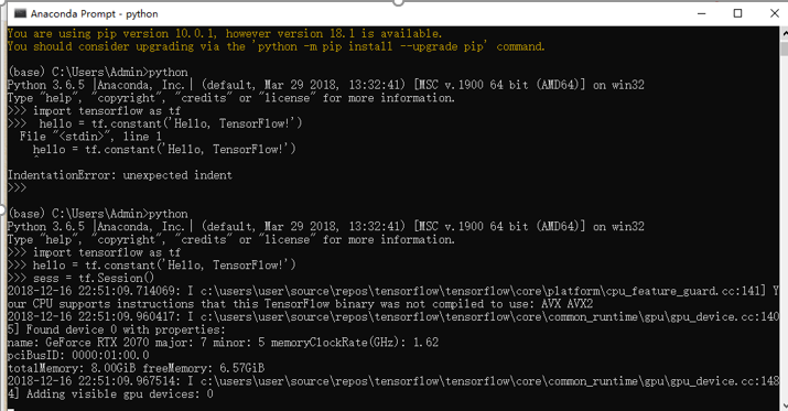 Win10+RTX2070+tensorflow-gpu_rtx 2070 安装tensorflow-gpu、-CSDN博客