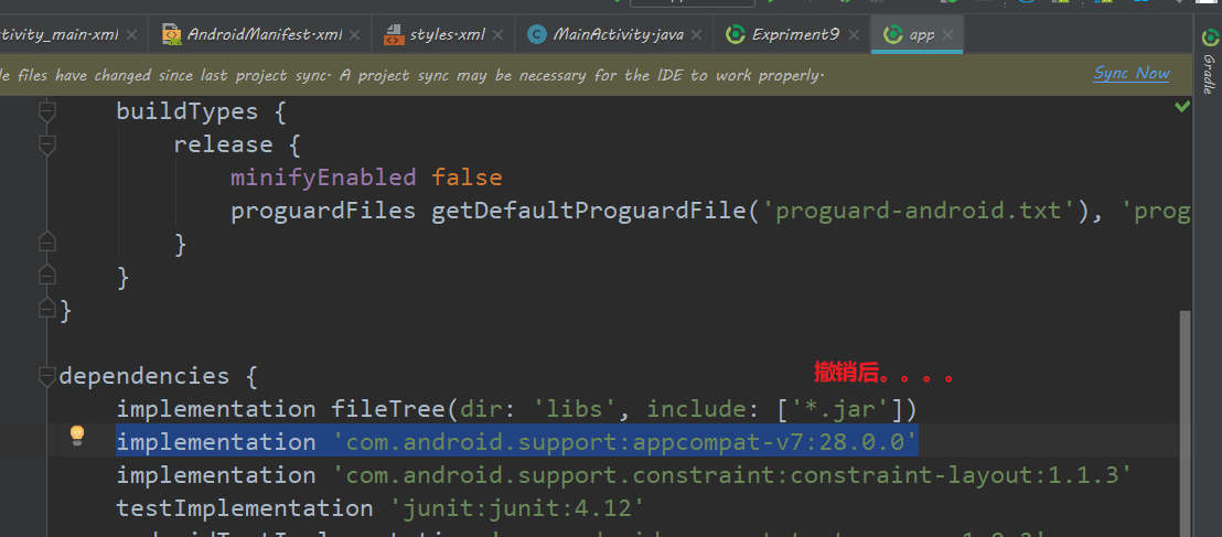 android studio 升级后，原来的依赖导入不了了，特别是 Appcompat -v7:28.0.0 导入不了了怎么办？或是 AppComaptActivity 红色_android ...