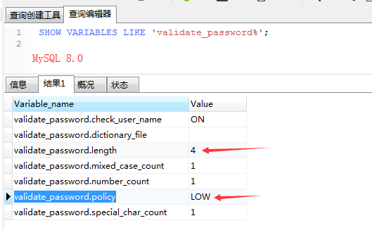 解决MySQL8.0报错：Unknown system variable 'validate_password_policy'_unknown system variable 'policy ...