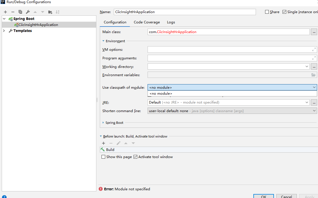 Idea项目配置踩坑：error：module Not Specified、maven项目无maven操作 Error Module Not Specified Csdn博客