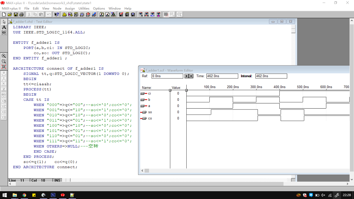 EDA之VHDL程序编写半加器、全加器、或门的多种实现方法与实验仿真_eda全加器代码-CSDN博客