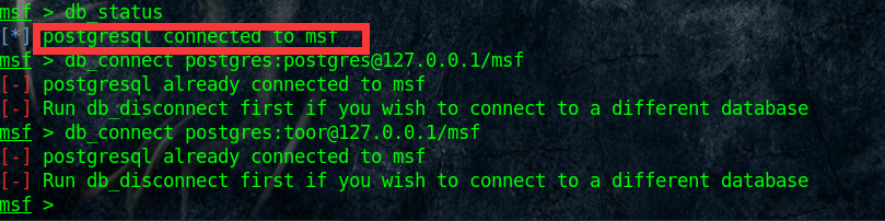 Meatsploit postgresql连接失败 显示：postgresql selected, no connection-CSDN博客