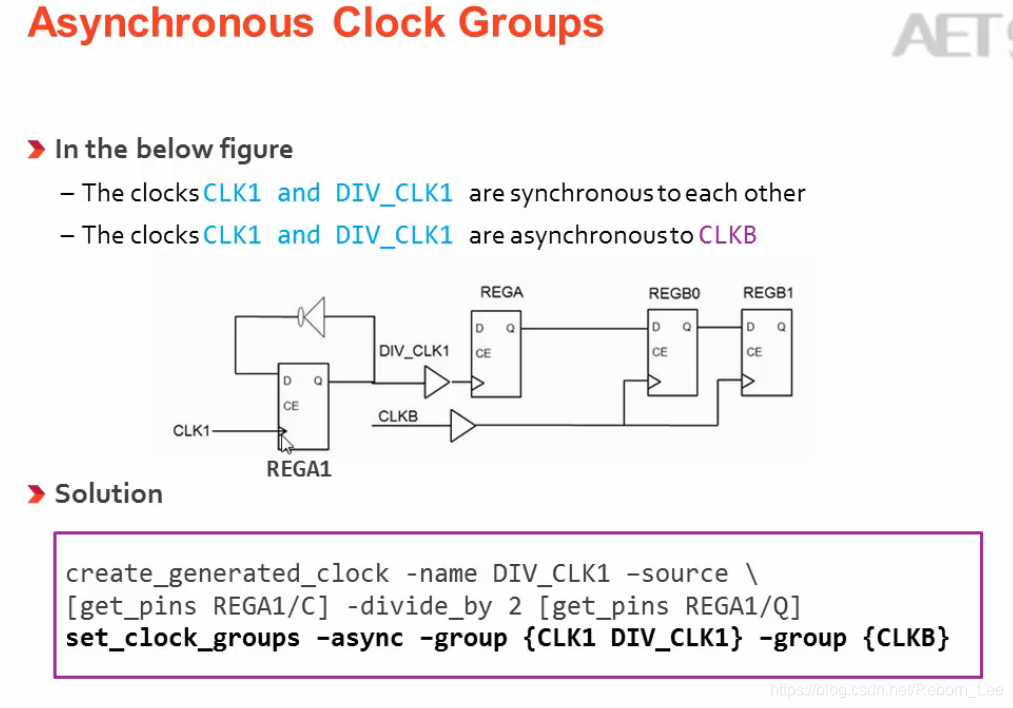 Fpga 】ultrafast设计方法学:定义时钟分组 Fpga时钟分组 Csdn博客