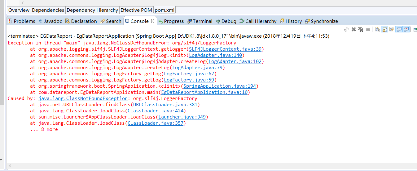 SpringBoot：java.lang.ClassNotFoundException: org.slf4j.LoggerFactory解决方案-CSDN博客