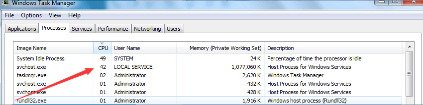 Win7 svchost.exe LOCAL_SERVICE占用CPU高的解决办法_localservicenonetworkfirewall ...
