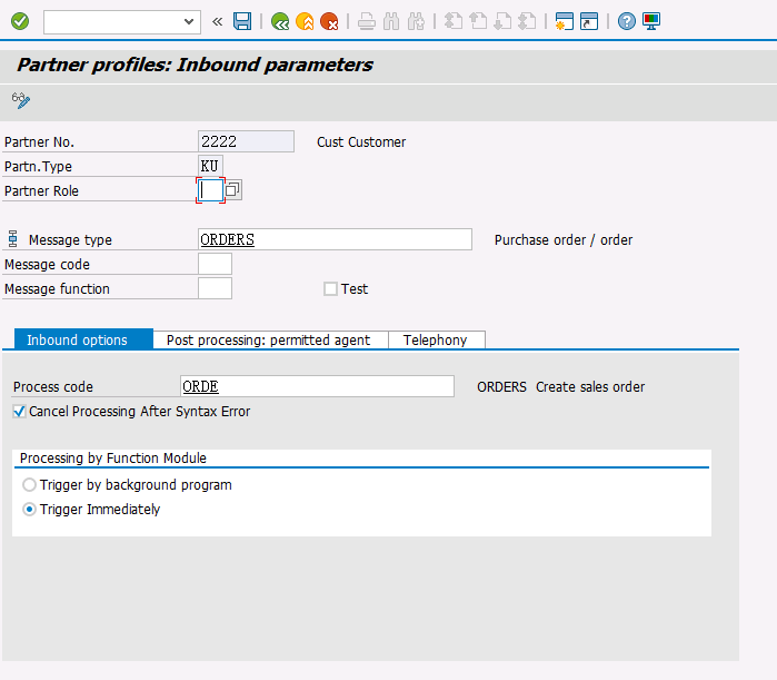 通过IDOC实现EDI与SAP集成(三) - 发送IDOC到SAP系统_sap edi process code-CSDN博客