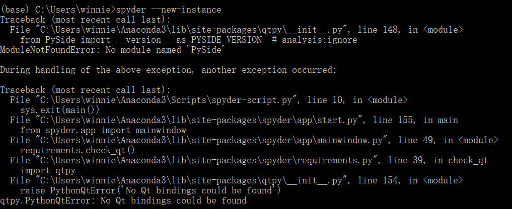 Anaconda打不开Navigator和Spyder：qtpy.PythonQtError: No Qt bindings could be found_mac 点击anaconda ...
