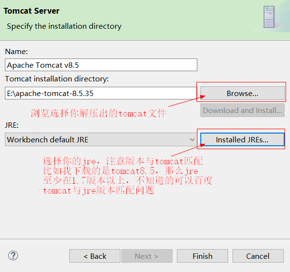 eclipse中部署tomcat8.5服务器的步骤_eclipse tomcat8.5 版本-CSDN博客