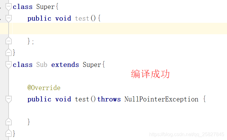 Java中父类和子类抛出异常的处理父类抛出异常 Csdn博客