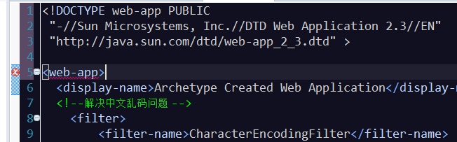 The content of element type "web-app" must match "(icon?,display-name?,description?,报错解决方案-CSDN博客