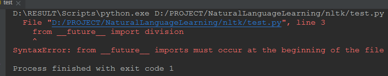 SyntaxError: from __future__ imports must occur at the beginning of the ...