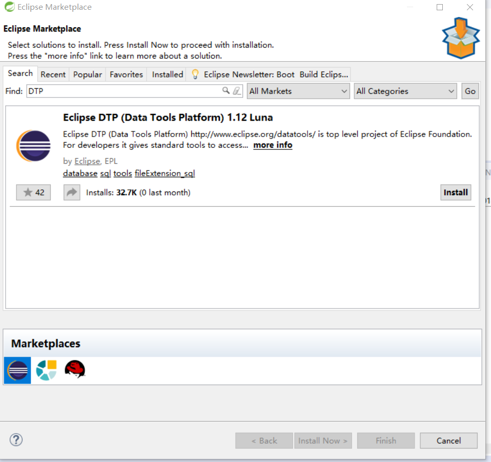 Spring Tool Suite安装SQL Development Tools 1.14插件（2018年12月之后可以使用Eclipse DTP插件）_eclipse sql ...
