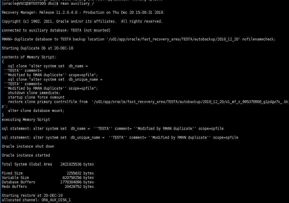 Oracle Duplicate database-CSDN博客