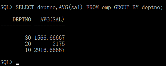 ORACLE:分组统计函数（COUNT()、SUM()、AVG()、MAX()、MIN()）的使用_oracle sum对count-CSDN博客