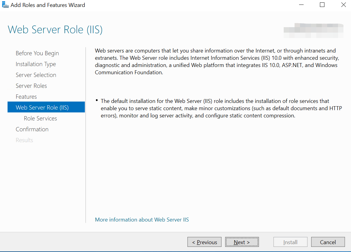 Server 2016上安装iiswinserver2016安装iis需要联网嘛 Csdn博客 