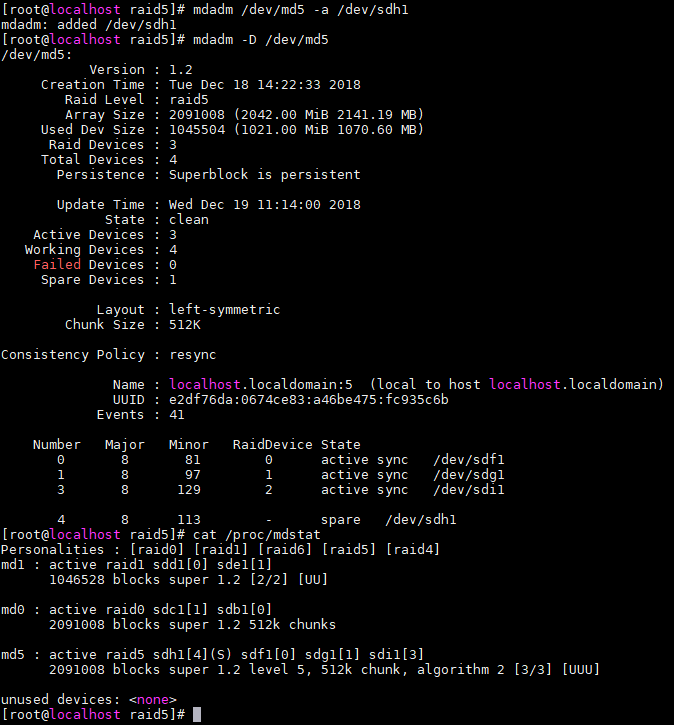 CentOS 7.5下配置软RAID（Software RAID）_h355阵列卡需要centos7多少的系统-CSDN博客