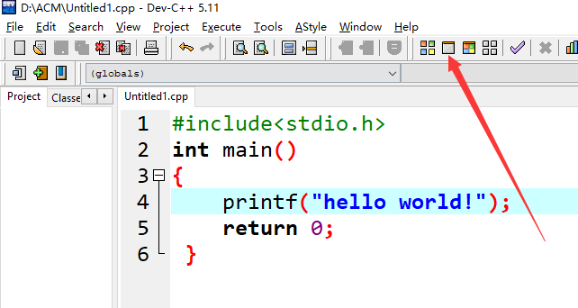 如何用Dev-c++编译器实现helloworld输出，福利到了，helloworld输出在Dev-c++编译器上的实现_dev c++输出hello world-CSDN博客