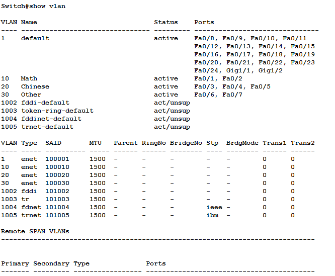 Cisco实验-配置VLAN_依次写出在vlan数据库模式下创建vlan 100的命令-CSDN博客
