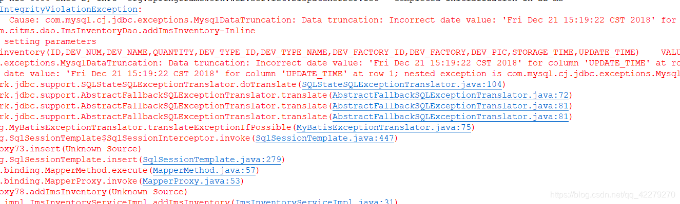 Mybatis报错com Mysql Cj Jdbc Exceptions Mysqldatatruncation Data Truncation Incorrect Date Value