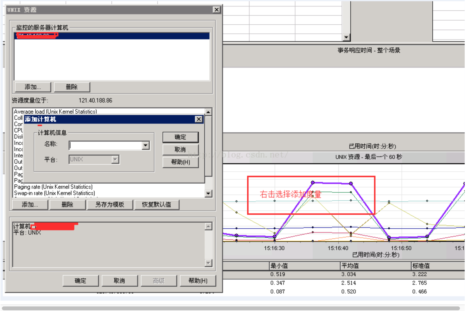Loadrunner监控liunx服务资源配置loadrunner Unix资源监控配置 Csdn博客 