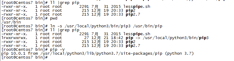 python3.7.1 建立 pip3 软连接（接上一篇文章python3.7.1 编译安装时报错 ）_python -m pip 怎么做软连接-CSDN博客