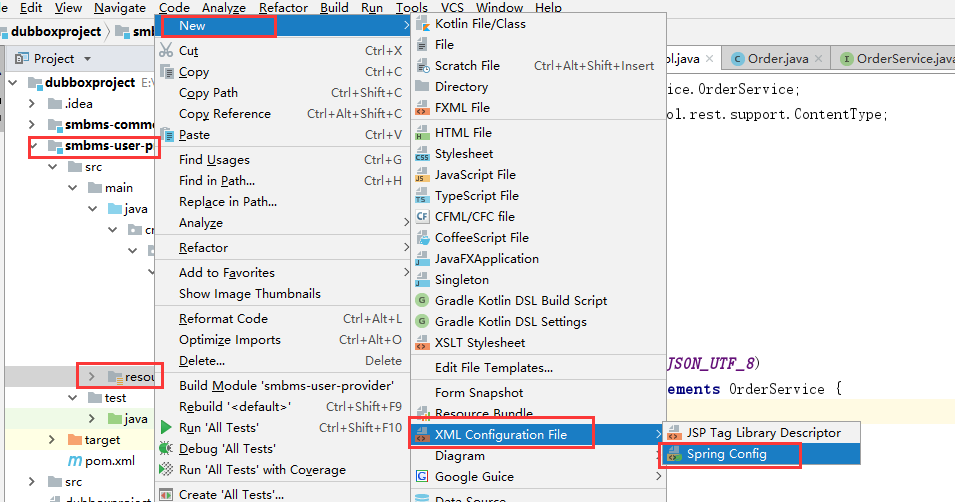 idea下用maven创建并搭建dubbox微服务环境项目(二)——开发provider_连接provider需要的命名空间-CSDN博客