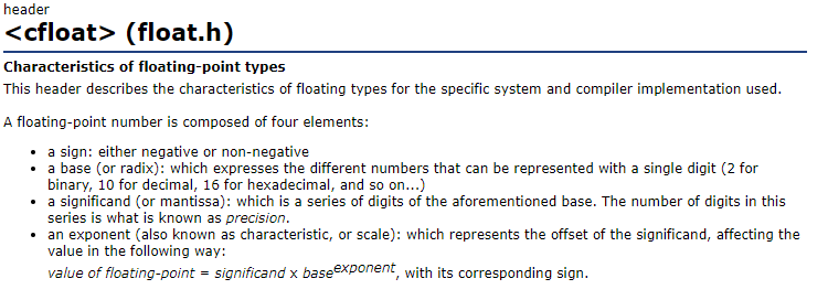 C++ 的 climits、cfloat 头文件_include cfloat-CSDN博客