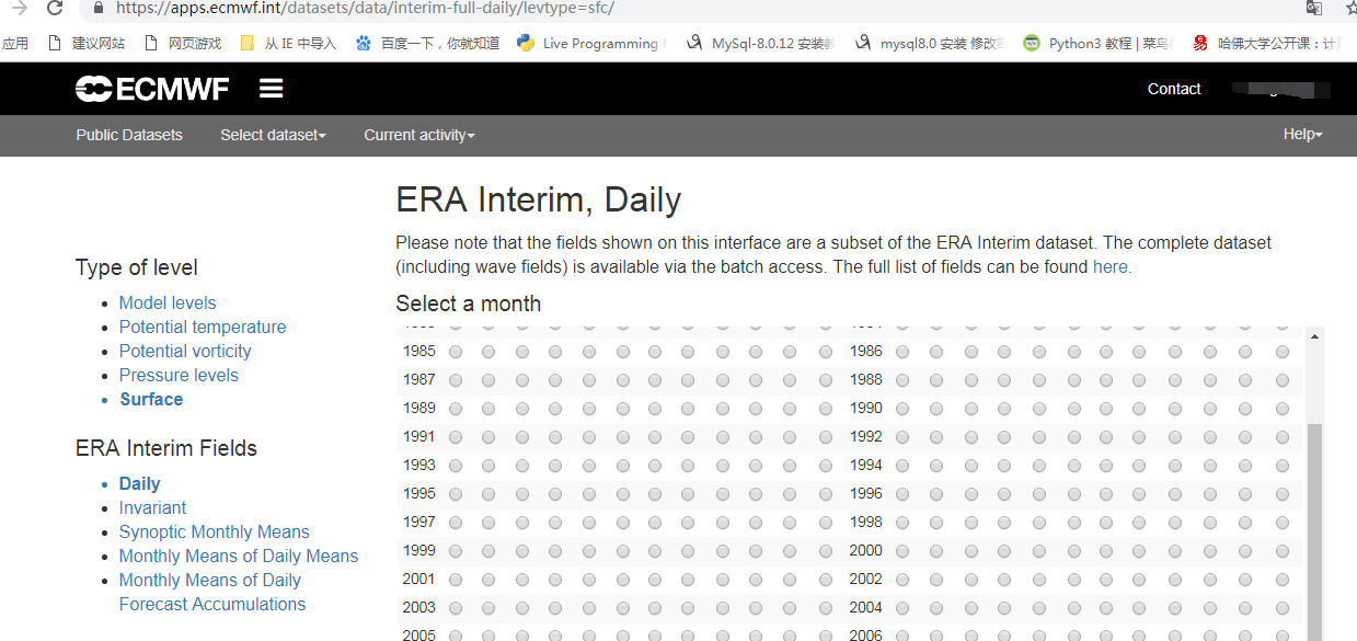 ECMWF ERA-interim数据下载——手动下载_era-interim下载-CSDN博客