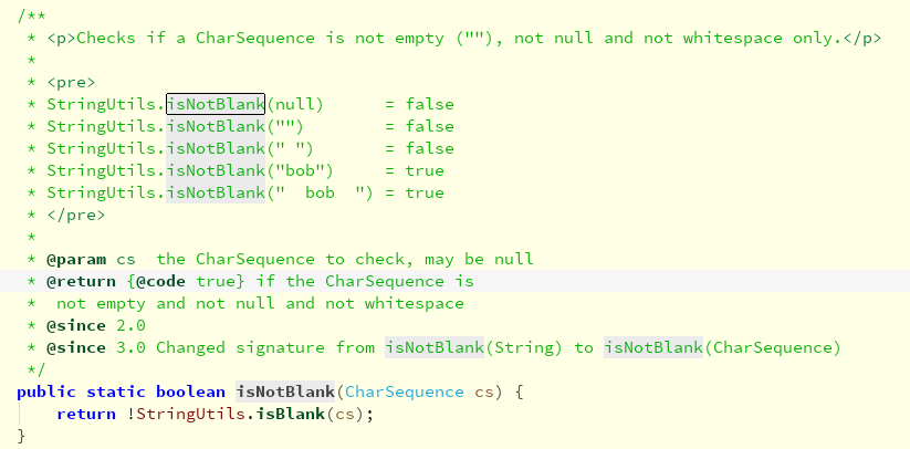 Java工具类之StringUtils中isEmpty()、isNotEmpty()、isBlank()、isNotBlank()方法详解_java isnotempty()-CSDN博客