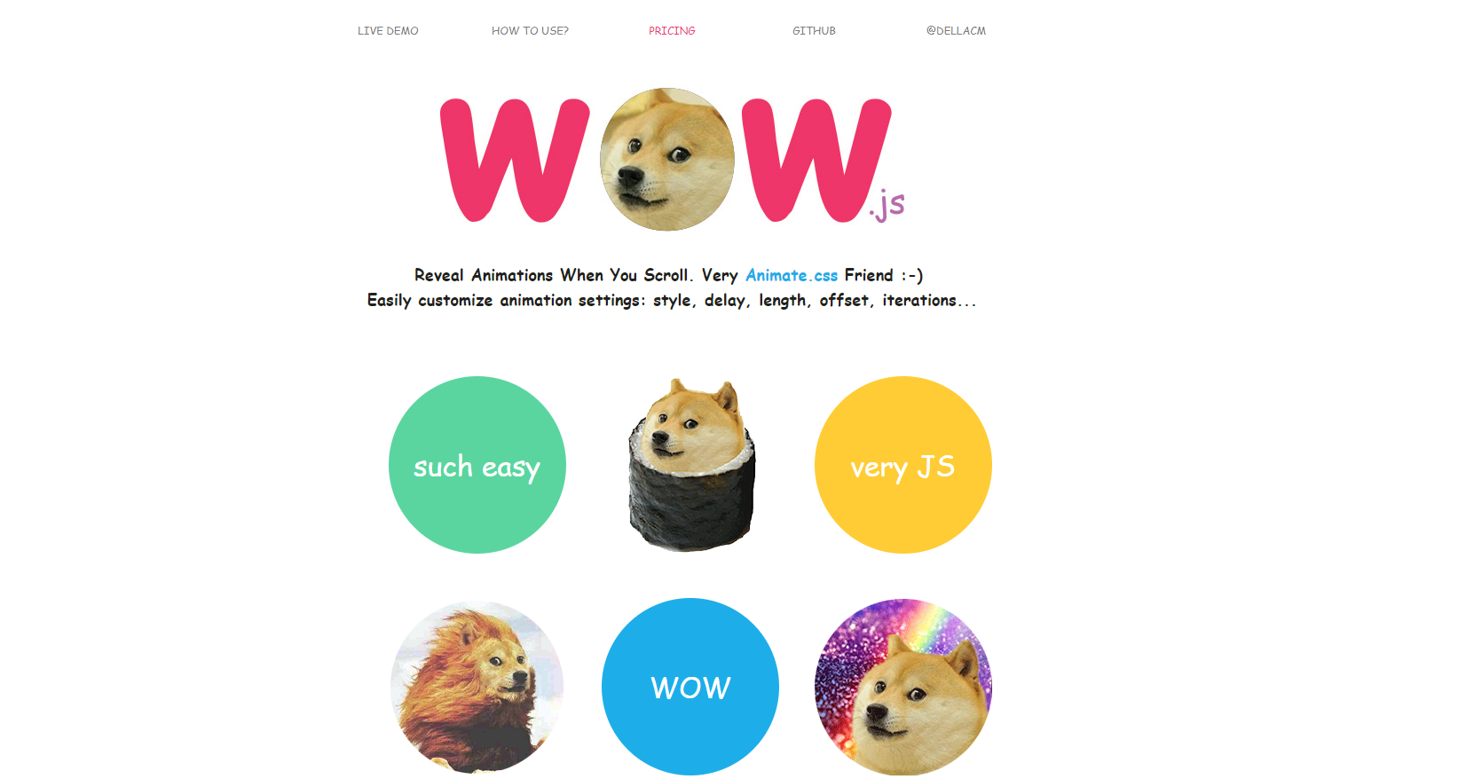 让你的网页逼格上升一截——wow.js的引入_wow fadeinup-CSDN博客