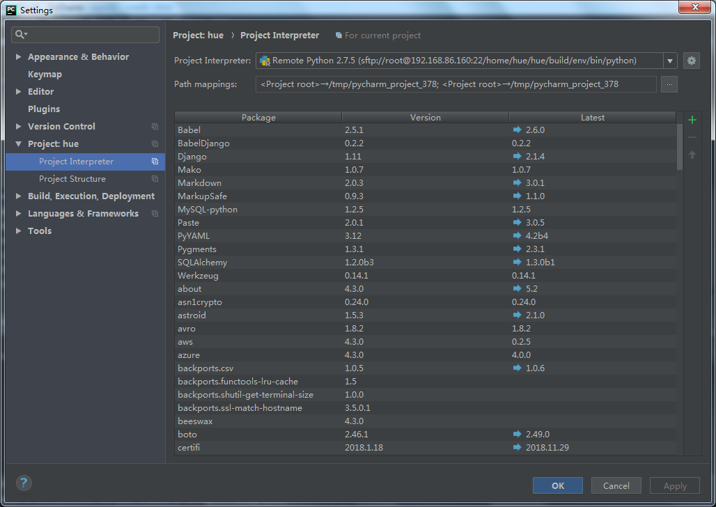PyCharm 配置 Apache HUE 开发环境_hue pycharm-CSDN博客