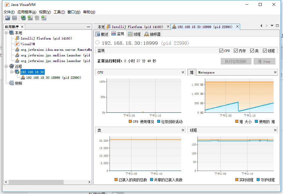 VisualVM监控远程Linux主机上的JAVA应用程序（JMX方式）_visualvm linux-CSDN博客