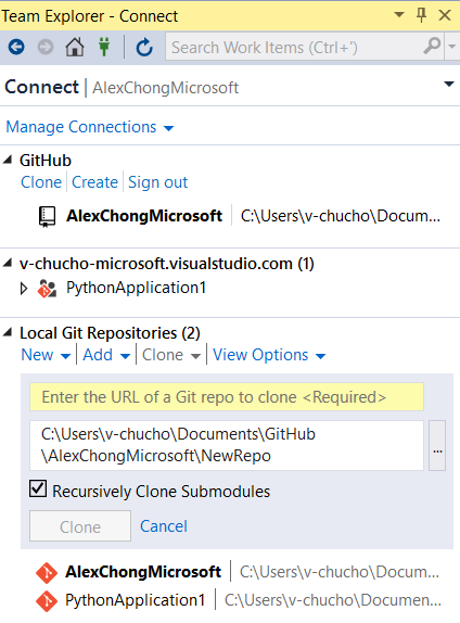 VS2017中使用GitHub_vs2017 自带git 无法查看 与未修改版本比较-CSDN博客