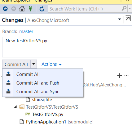 VS2017中使用GitHub_vs2017 自带git 无法查看 与未修改版本比较-CSDN博客