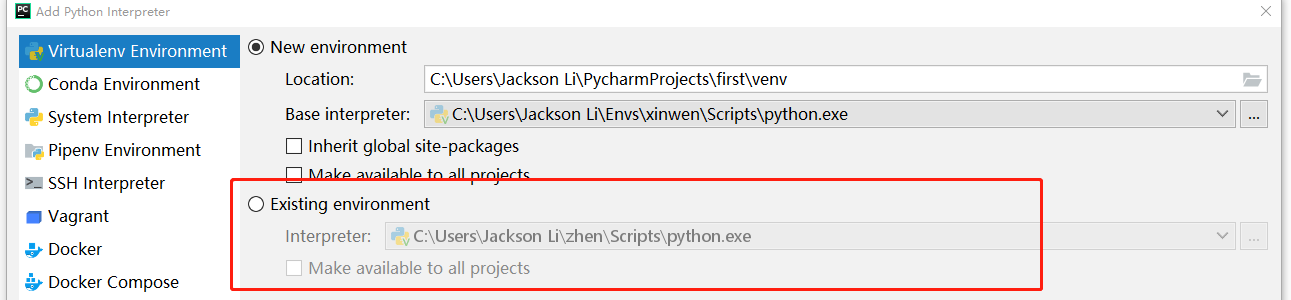 解决“PyCharm报错:Please specify a different SDK name”（win10，虚拟环境问题）-CSDN博客