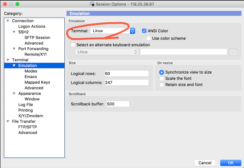 SecureCRT Backspace/delete 键失效的解决方法_securecrt怎么删除键失灵-CSDN博客