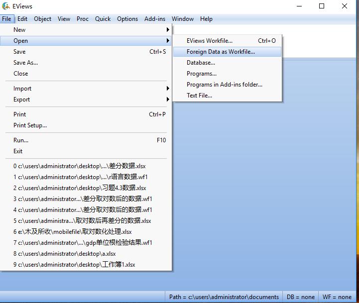 Eviews导入外部Excel数据并回归分析_eviews10导入表格分析-CSDN博客