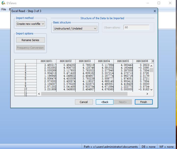 Eviews导入外部Excel数据并回归分析_eviews10导入表格分析-CSDN博客