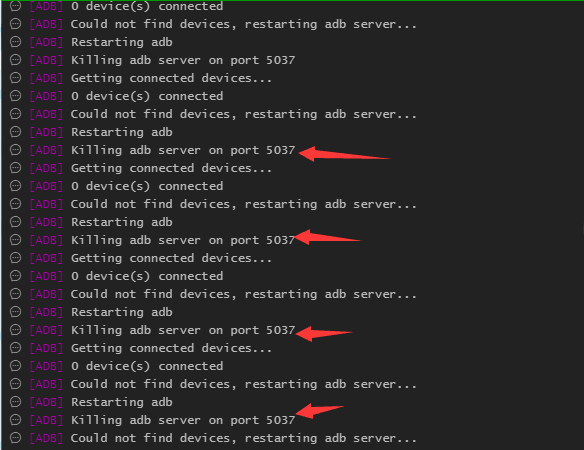 appium desktop 提示 error: Could not find a connected Android device_error: could not find a ...